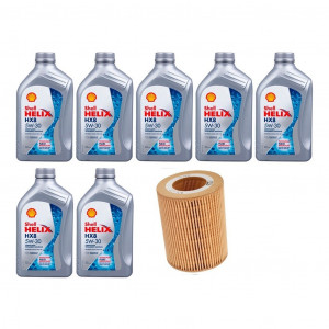 Kit Troca Óleo Shell 5w30 Bmw 330i 2000/2006