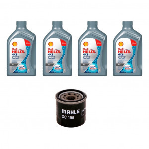 Kit Troca Óleo Shell 5w40 Renault Sandero 1.0 8V 2007/2017