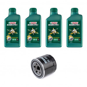 Kit Troca Óleo Castrol 10w40 Accent 1.5I 12v 1995/2002